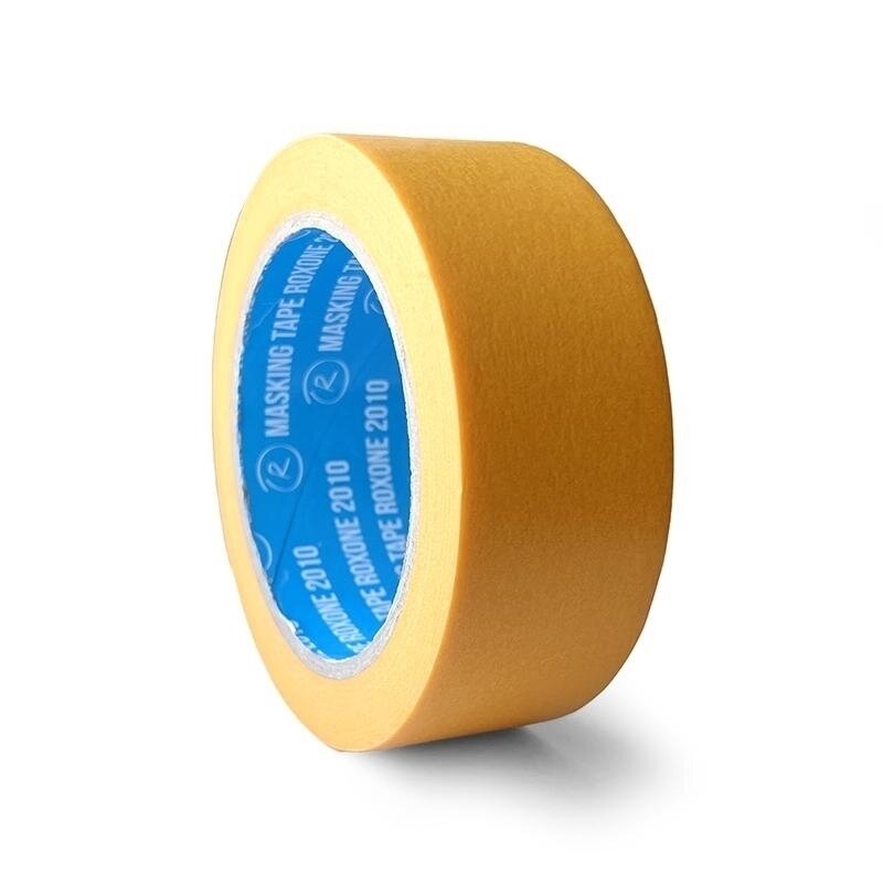 Малярная лента на рисовой бумаге RoxelPro Masking Tape ROXONE 2010 48мм х 40м Желтая 313154