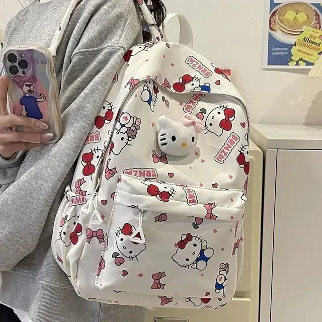 Рюкзак MINISO "Hello Kitty", нейлон, компактный, унисекс, Евротест