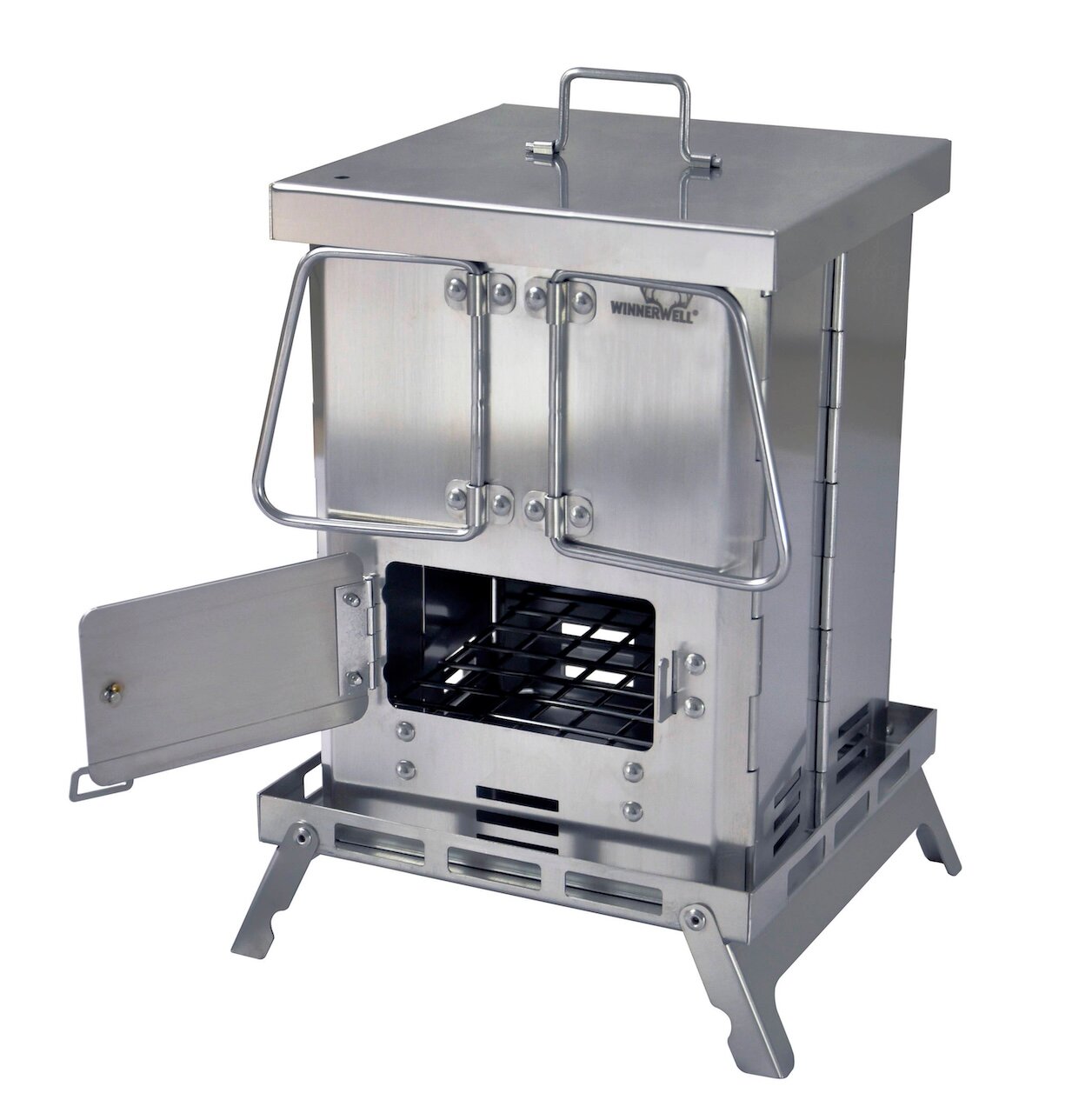 Туристическая печь щепочница Winnerwell Five-Way Starter 5 в 1, гриль, коптильня, угольный стартер, очаг, походная кухня