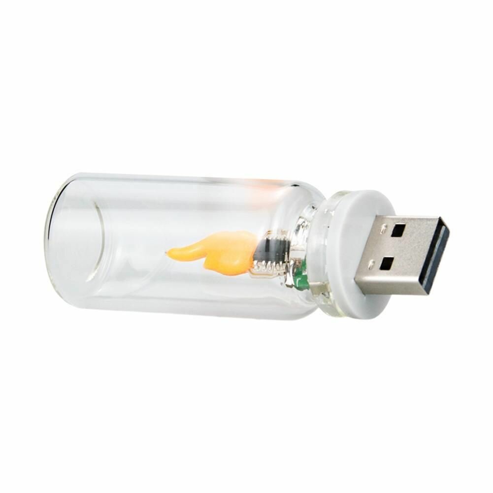 USB-ночник с имитацией пламени свечи