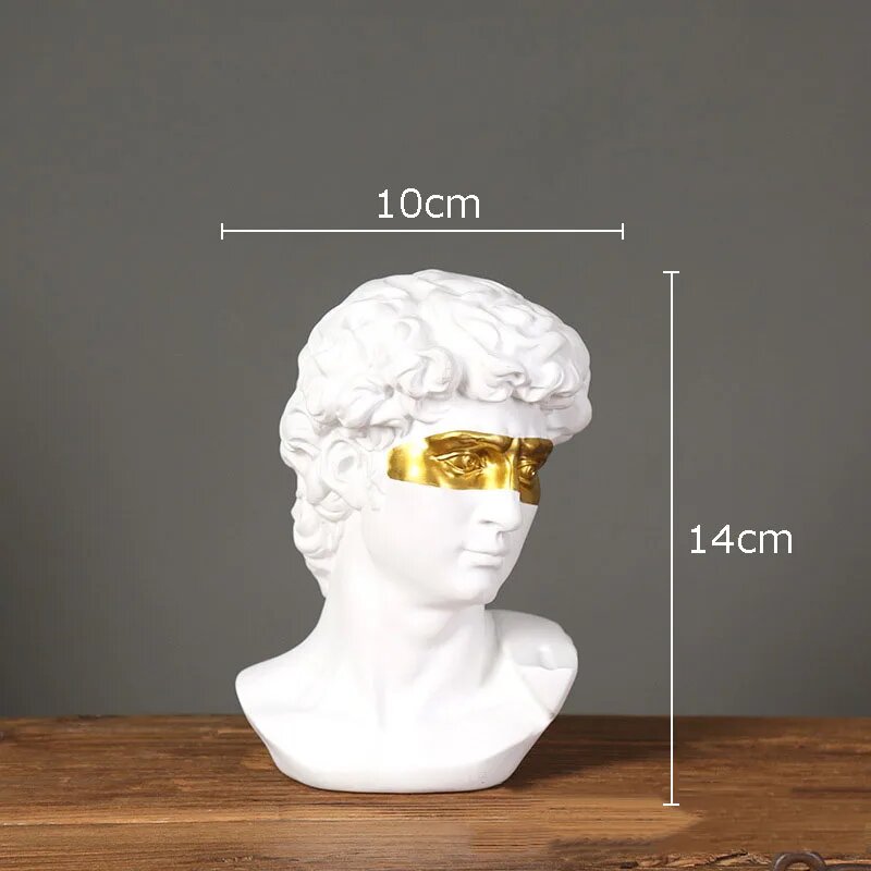 Статуэтка Давида из смолы White 02