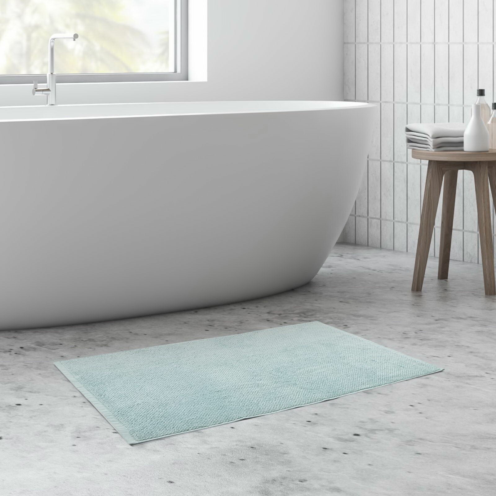 Коврик махровый Organic Mint, 50x70 см, хлопок 100%, форма: прямоугольная