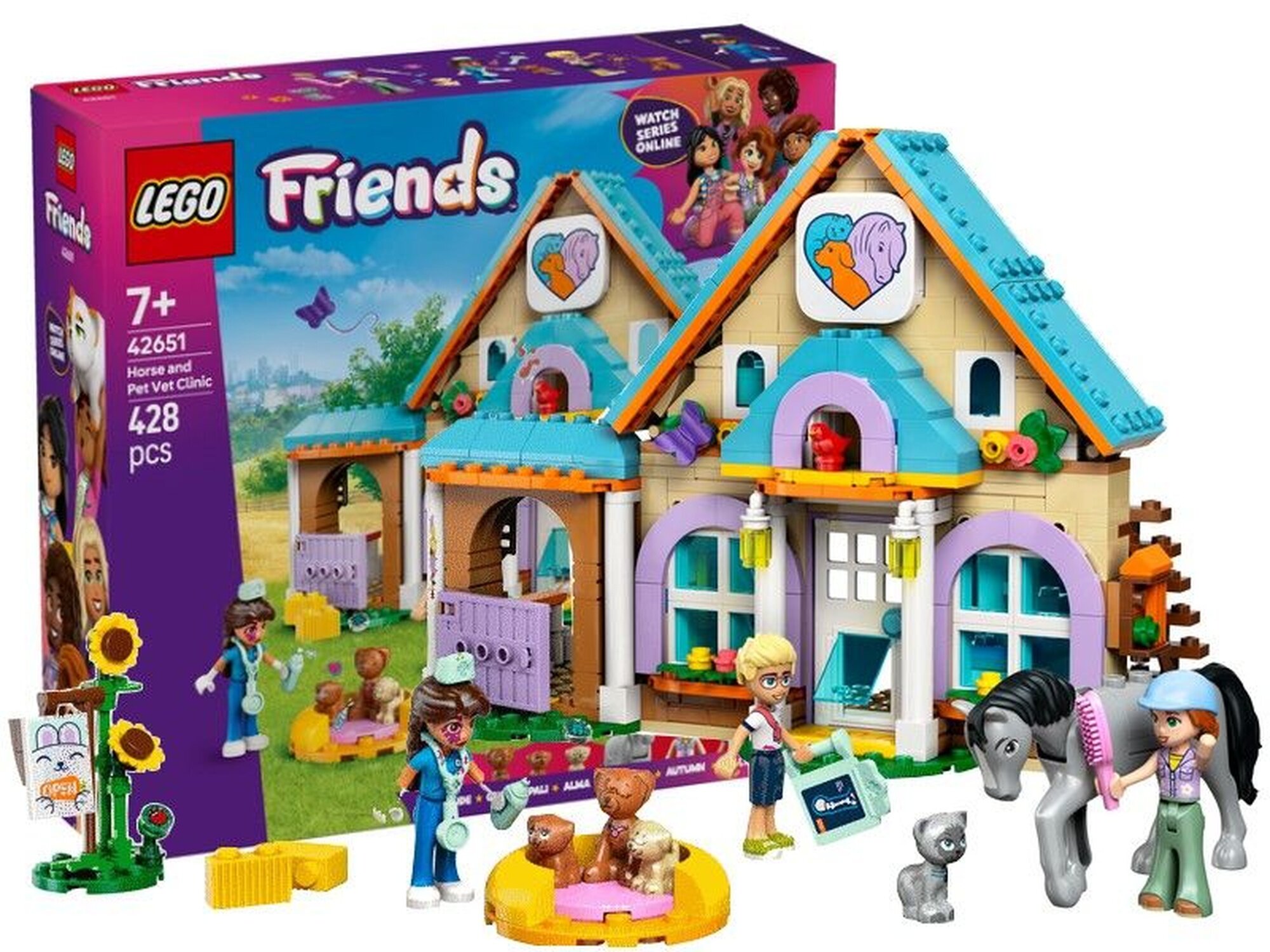 Конструктор LEGO Friends - Клиника для лошадей и животных - Лего Друзья 42651