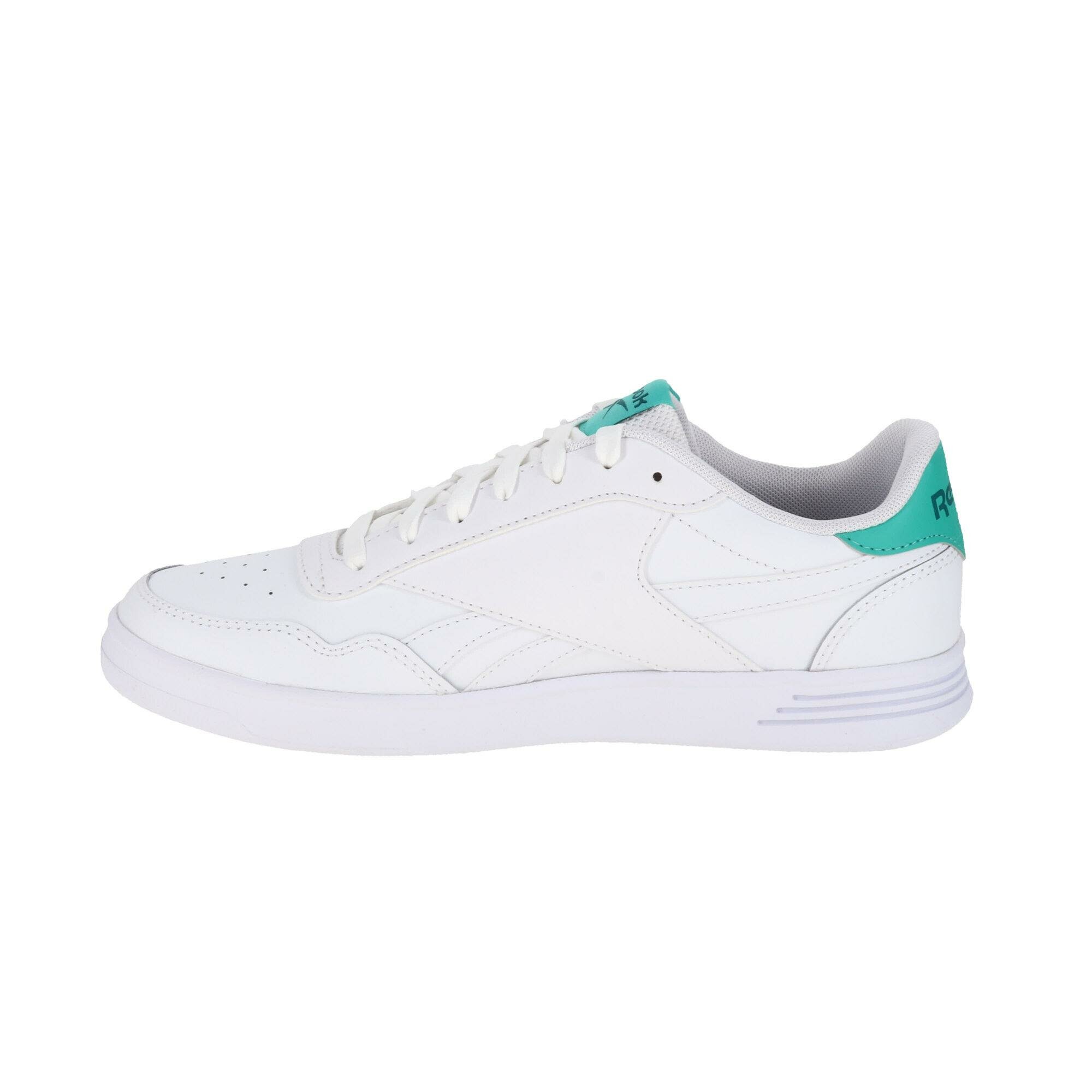 Кеды Reebok Court Advance, размер 9.5 US, белый/белый/зеленый — фото 1