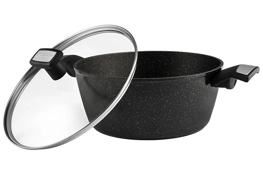 Кастрюля Polaris Monolit-24C ков. ал. 4 л, черный (015249)