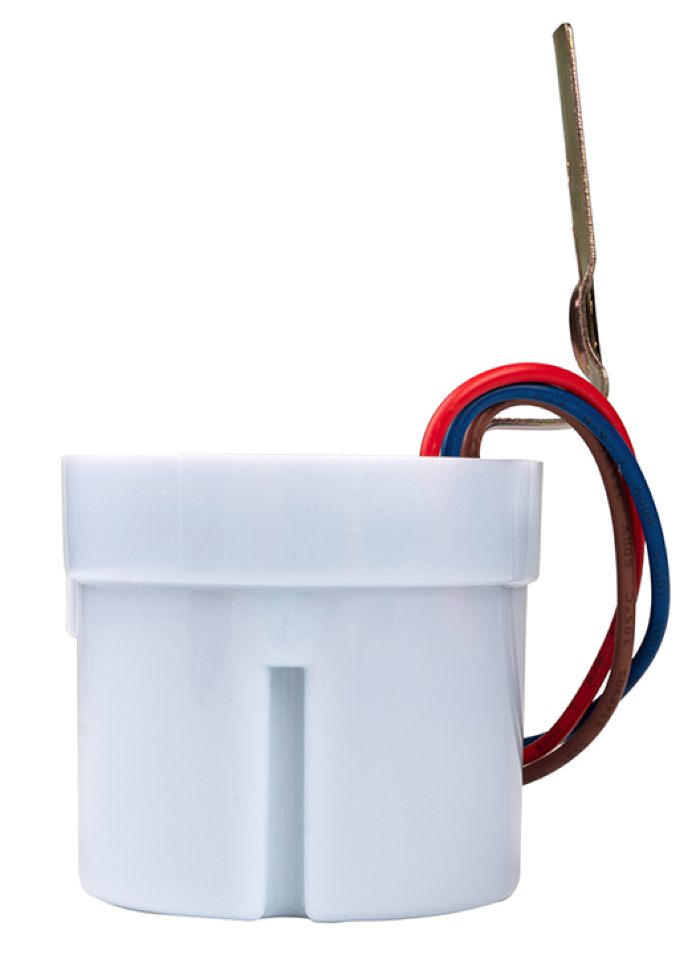 Фотореле Jazzway / Джазвэй PMS PR 602 для внутреннего и уличного освещения, в пластиковом корпусе, белый, 90х78.5х141мм, 220В, 0.65Вт, 25мА, IP44 / электрика