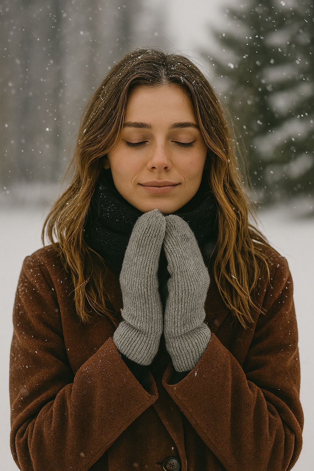 Варежки MINAKU: Hello, winter! для женщин
