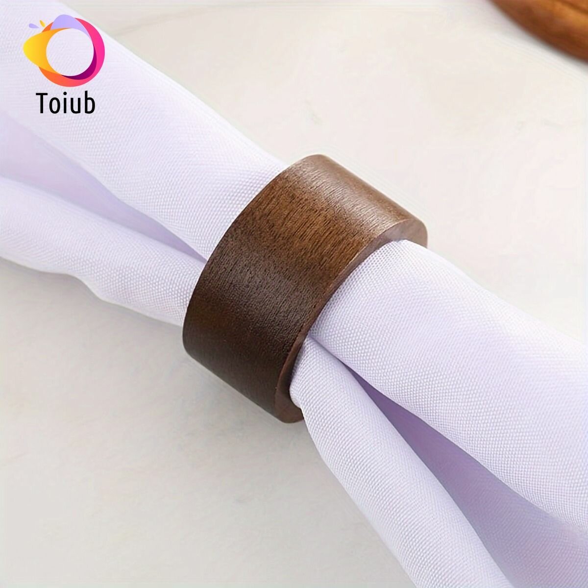 4шт Деревенские винтажные держатели колец для салфеток в деревенском стиле на Рождество, День Благодарения, Свадьбу