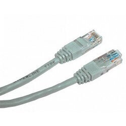 Cablexpert Патч-корд UTP кат.5e, 10м, литой, многожильный серый PP12-10M