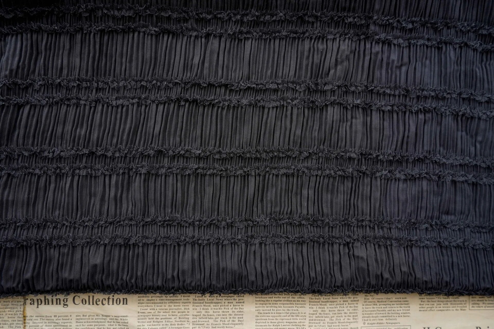 Парчовая ткань 100% полиэстер 138 см Черный, black