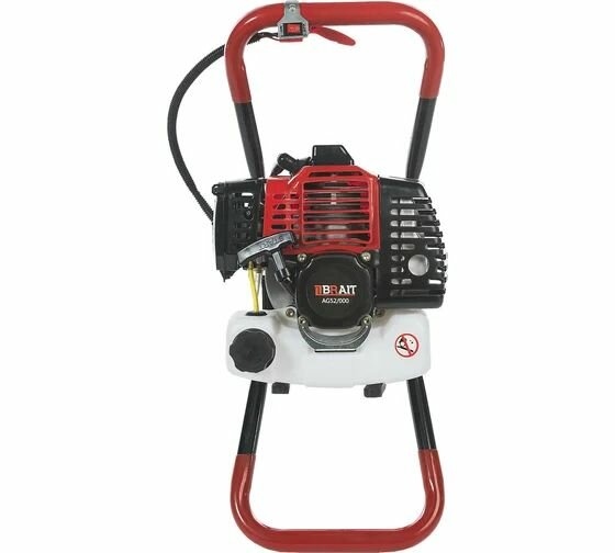 Мотобур BRAIT BR-52/000 PROMO (1.5кВт/2лс, без шнека, шнек до 200мм, посадка 20мм) 9.5кг