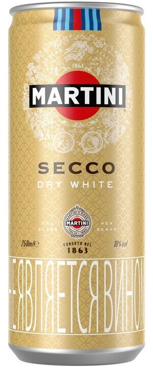 Вино "Martini" Secco, in can, 250 мл