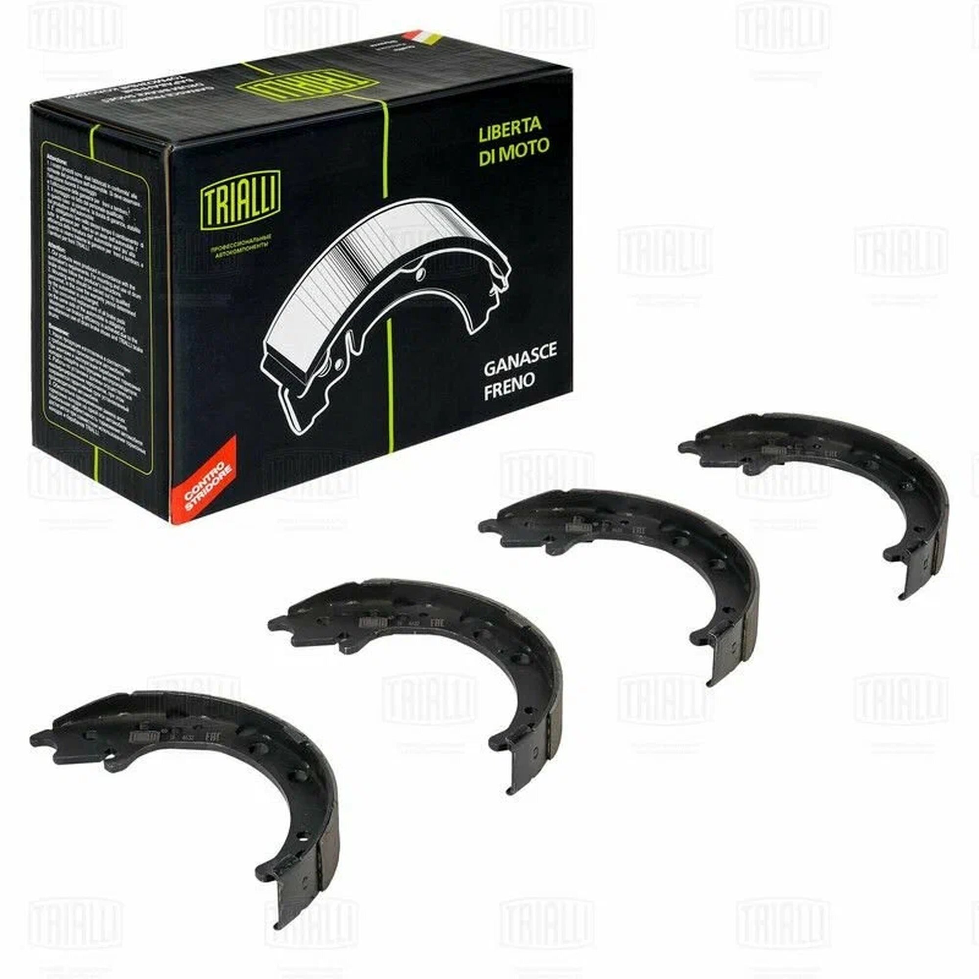 Тормозные колодки TRIALLI GF4632, для Honda CR-V, барабанные, задние, черные