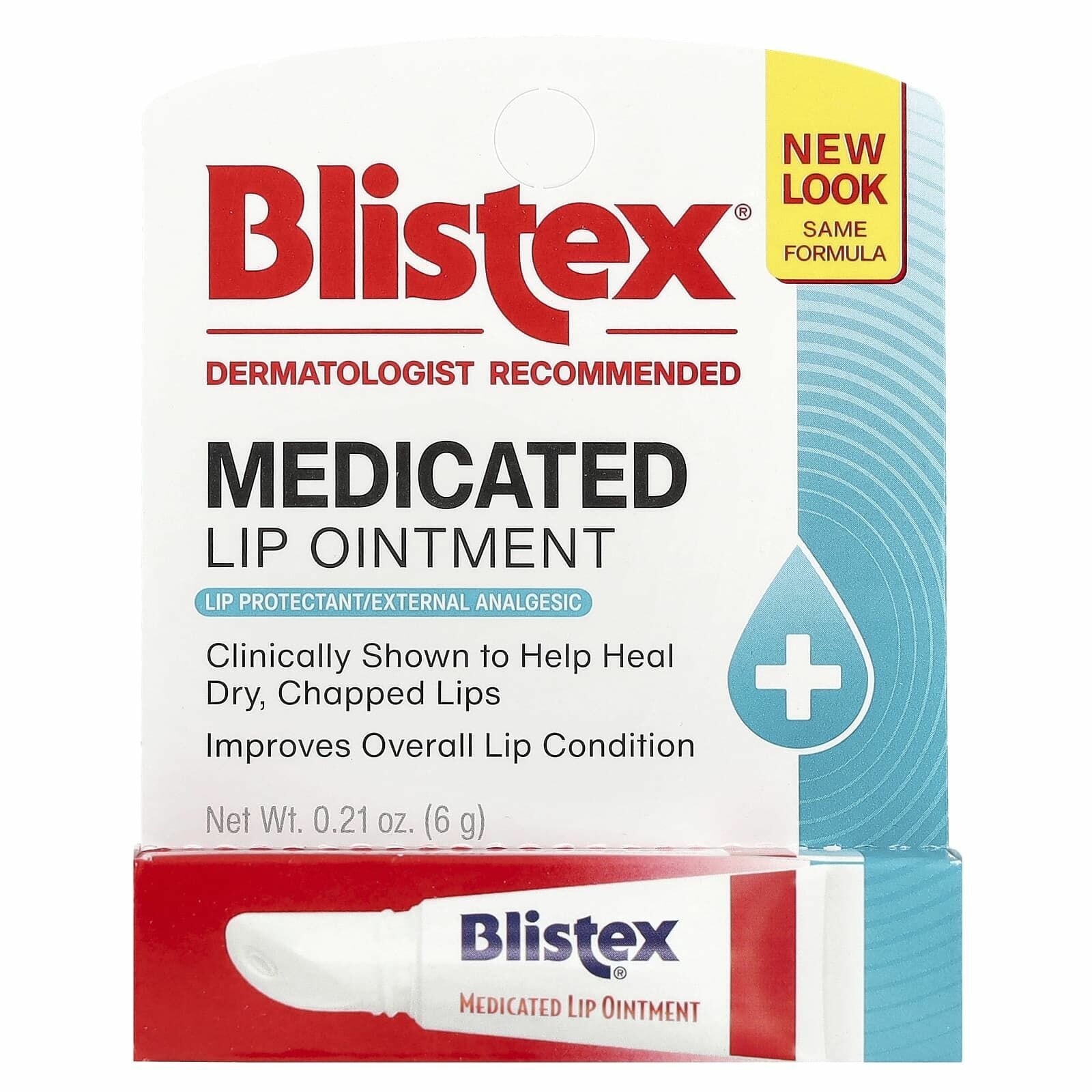 Blistex, Лечебный Заживляющий бальзам (мазь) для губ Medicated Lip Ointment, 6 г