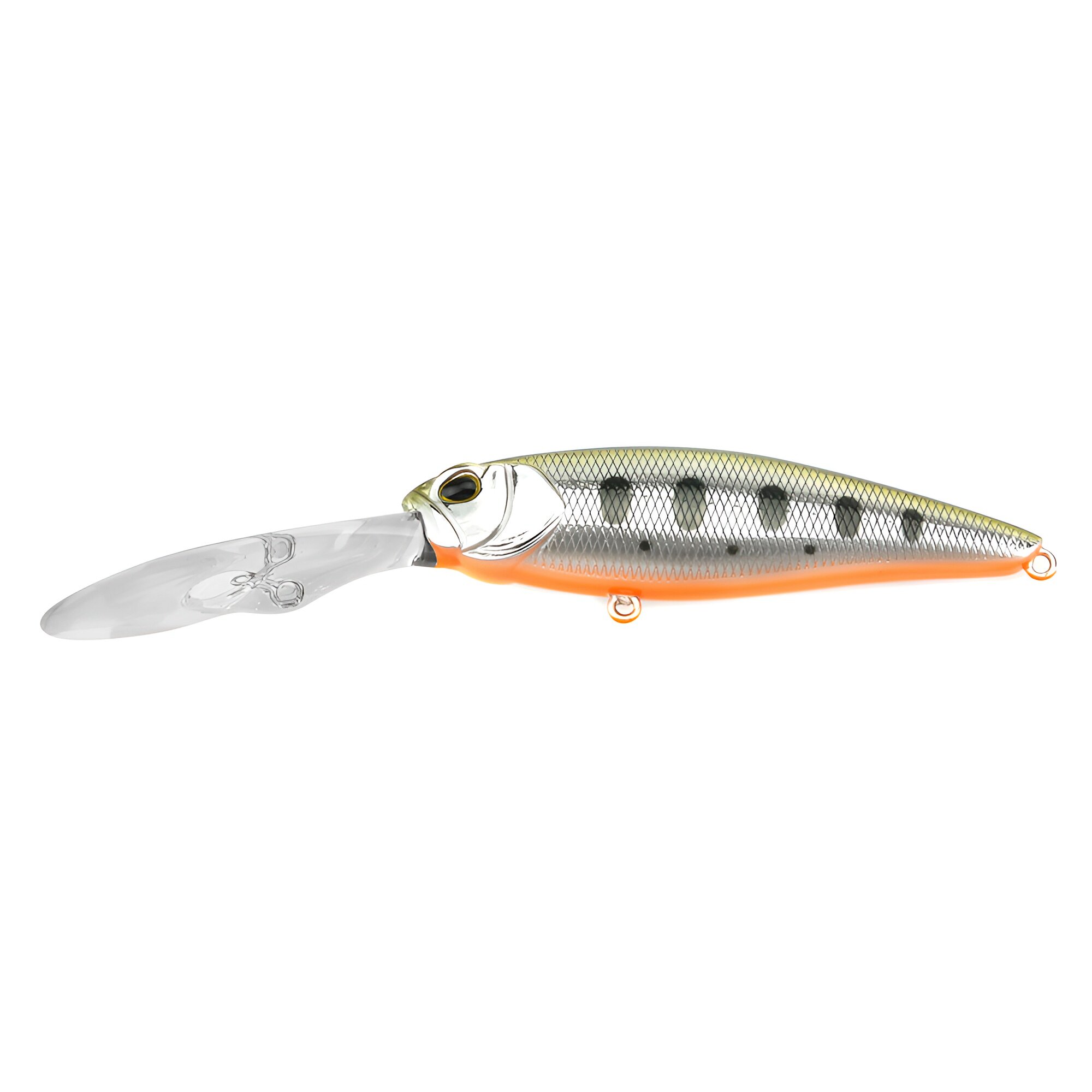 Воблер Tsuribito Deep Chok Long 102F / 509 цвет PEARL YAMAME ORANGE BELLY