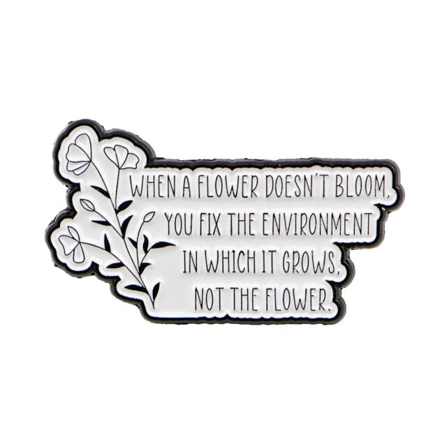 Эмалированная булавка с цитатой аутизма, брошь в виде цветка, булавки для лацканов сосны, значок на рюкзак, аксессуары для одежды, модные украшения, подарки учителю