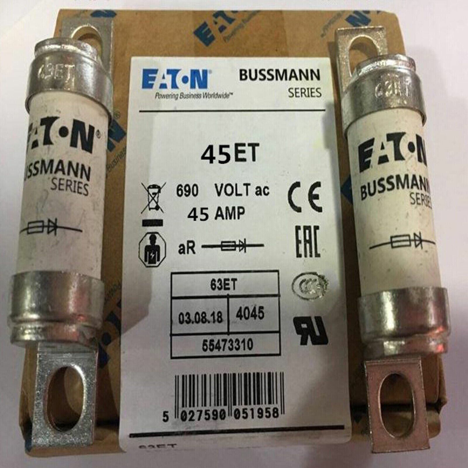 10шт Предохранитель BUSSMANN 45ET