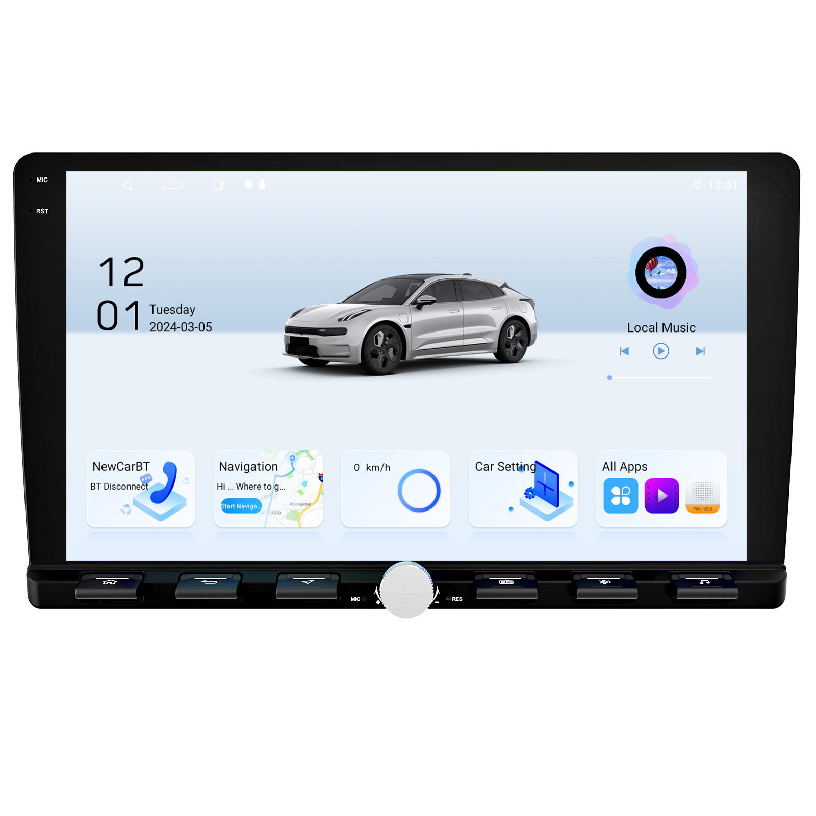 Магнитола для 4G 2/64GB Android 13, Универсальная автомагнитола 2din 9 дюймов 2+64Гб Carplay, ,4G