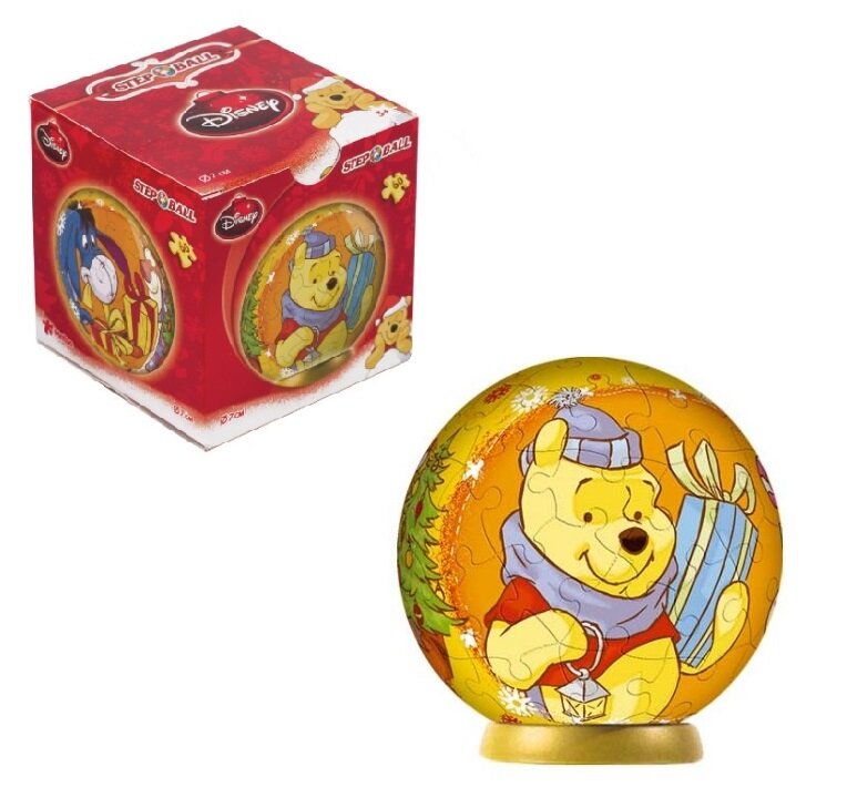 Пазл-шар Step Puzzle "Новогодняя коллекция", Медвежонок Винни, 60 деталей