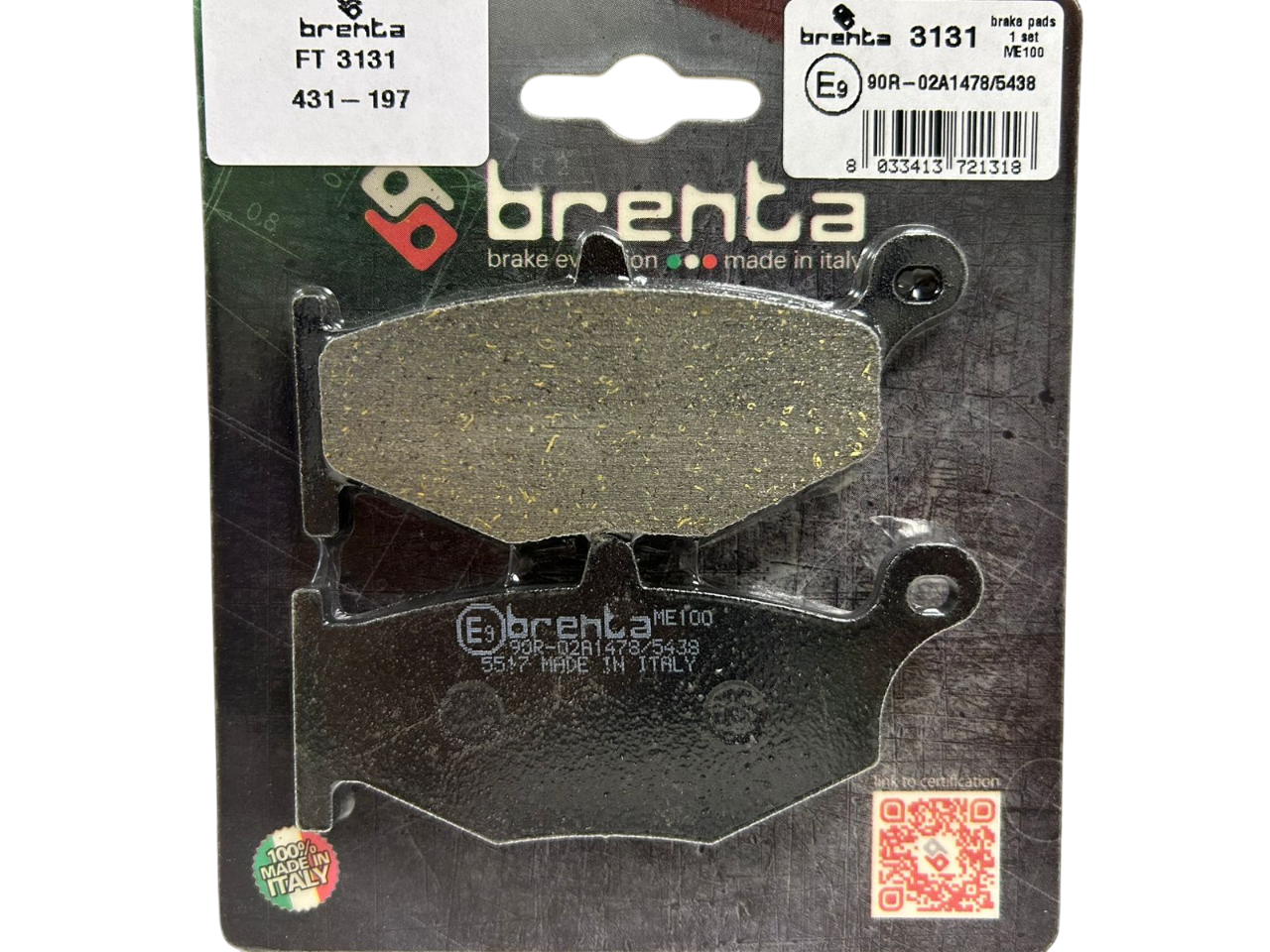 Тормозные колодки Brenta BR3131 (FT3131)