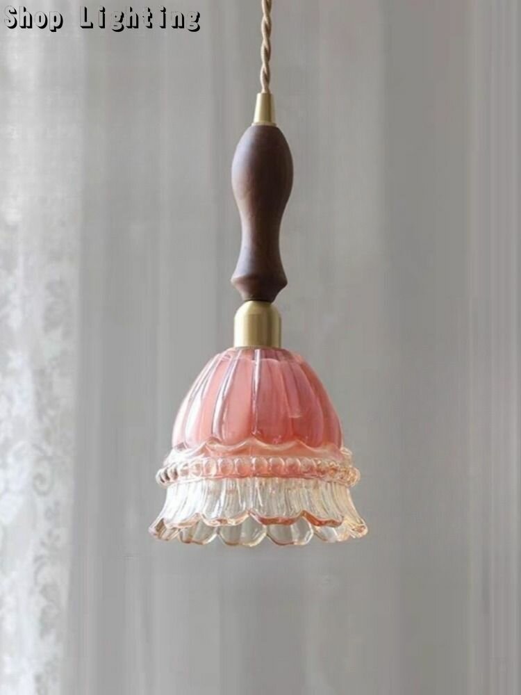 Винтажная стеклянная люстра