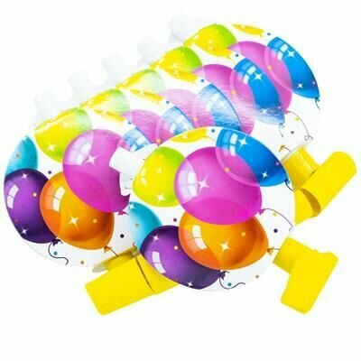 Языки-гудки ЧАС потехи "Шары кристальные", с картонным ярлыком, 6 шт