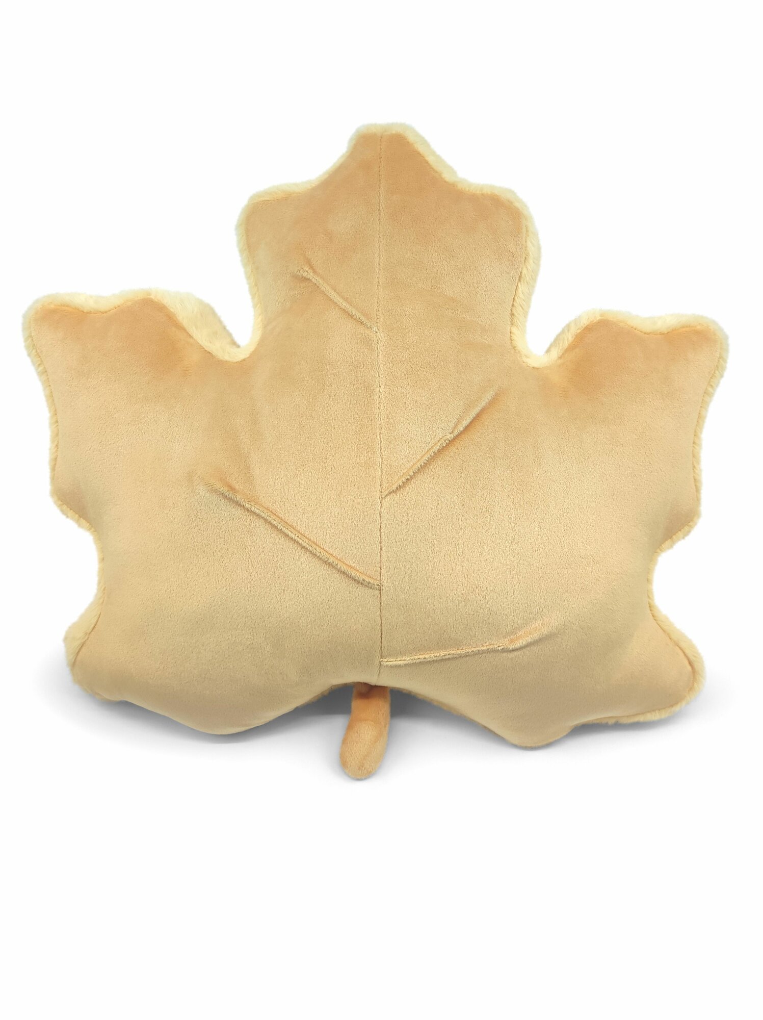 Плюшевая мягкая декоративная подушка игрушка Лист Клен 41х46, Гранд Стиль