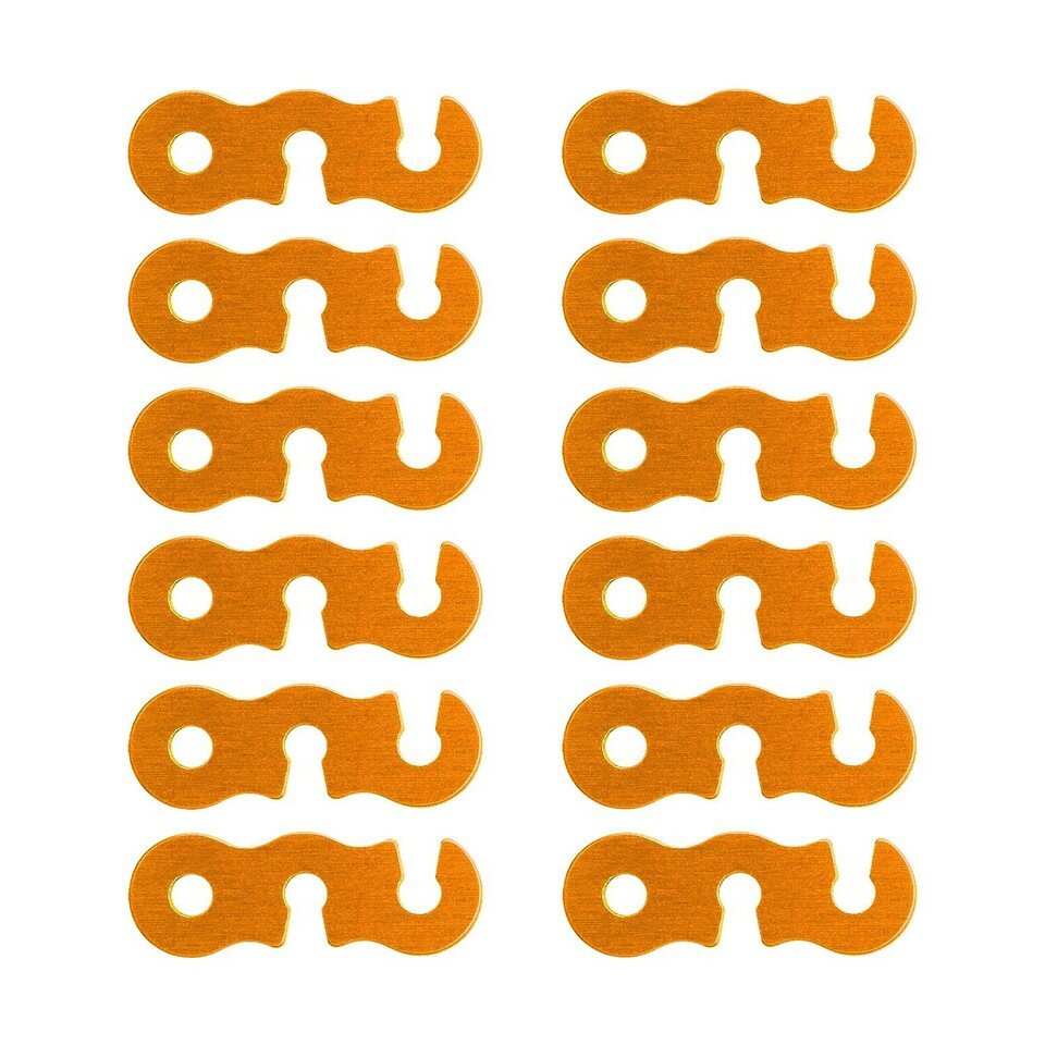 12 шт. алюминиевых натяжителей для тросов палаток, регулировочных зажимов для кемпинговых растяжек, прочных аксессуаров для безопасной установки укрытия