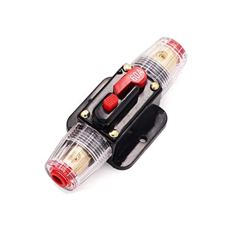 Автоматический прерыватель звука для автомобиля, грузовика, 12 В, 24 дюйма, 20 А, 30 А, 40 А, 50 А, 60 А, 80 А, 100 А, 125 А, 150 А, самовосстанавливающийся держатель предохранителя, модифицированный адаптер предохранителя