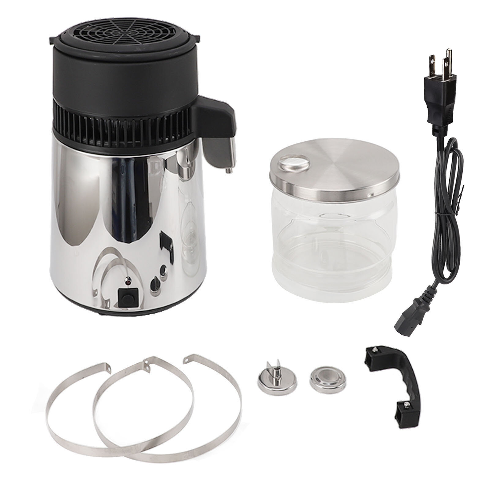 4L Дистиллятор Воды Нержавеющая Сталь 750W Автоматический Аппарат для Домашней Дистилляции Очистител