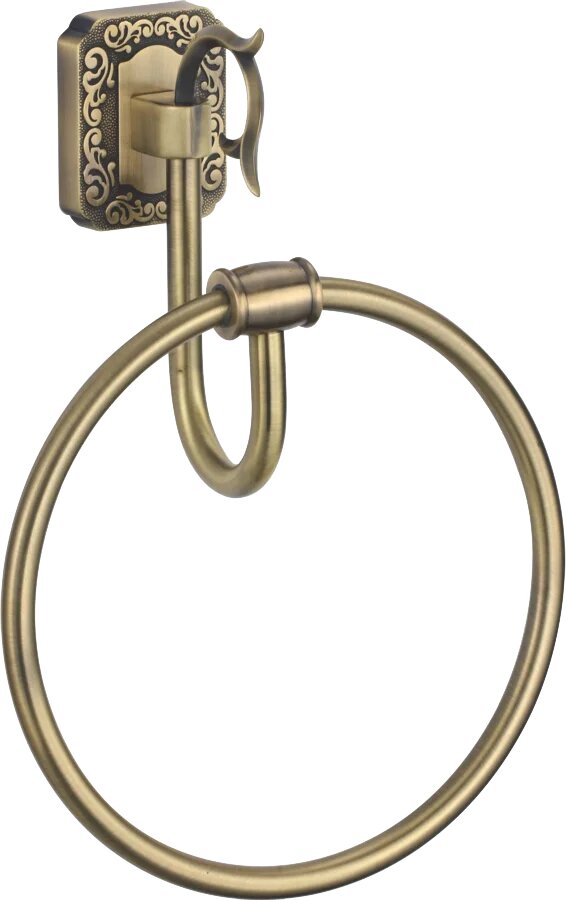 Держатель для полотенец Savol 64 S-006460 кольцо, бронза, матовый, латунный, держатель для полотенец в ванную, круглый, в стиле ретро