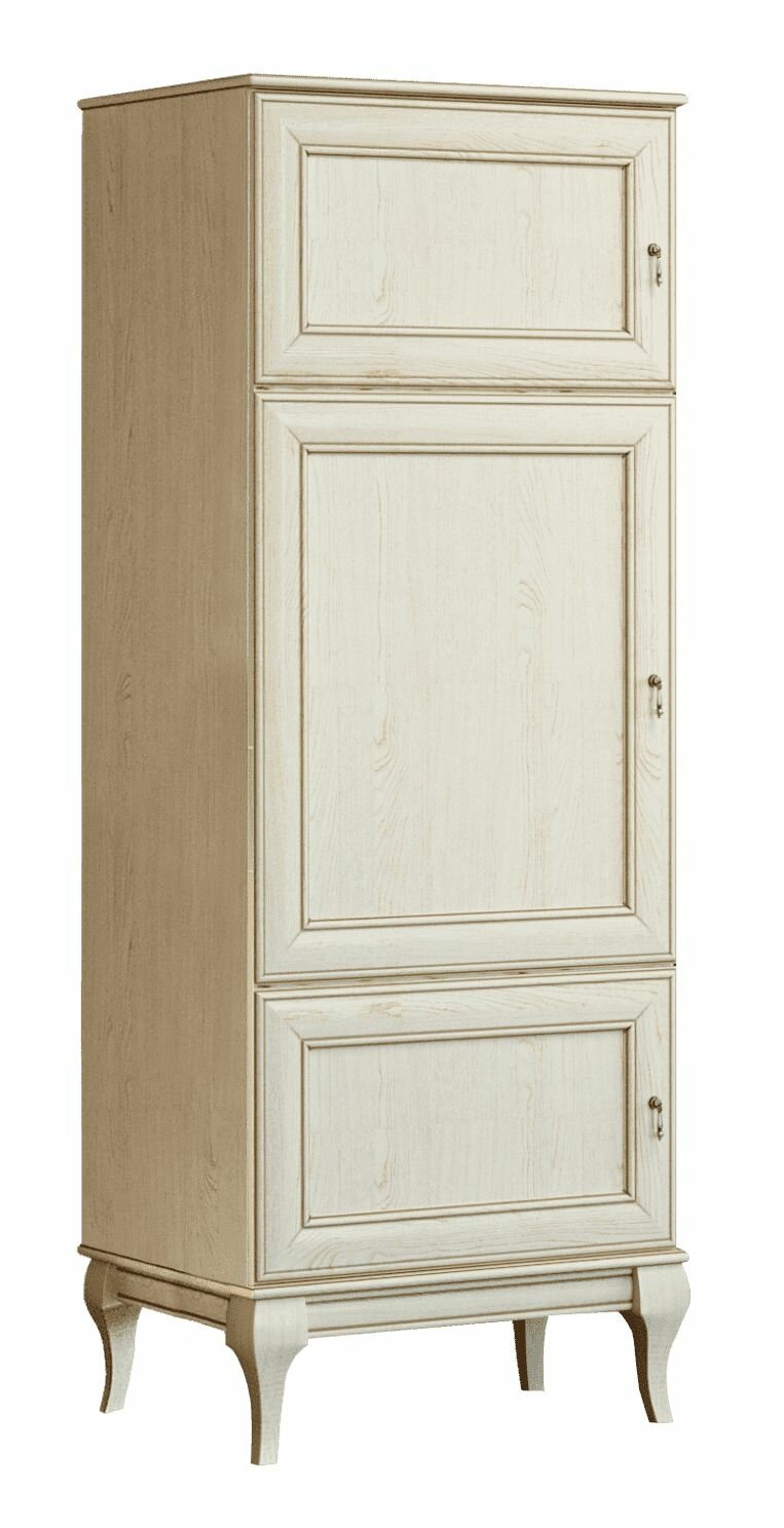 Шкаф пенал Арлин, ЛДСП, дуб седан, 61,6x39x167,4 см, для дома, классический стиль