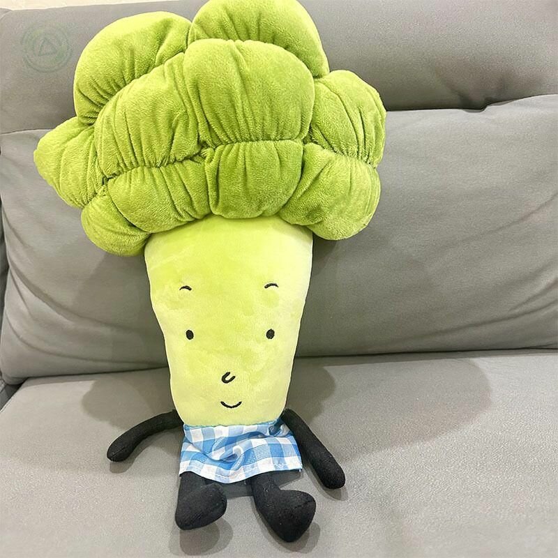 Милая овощная плюшевая игрушка big green broccoli plush55 см