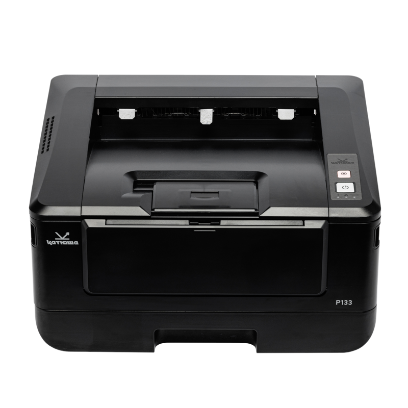 Принтер лазерный Катюша P133, 33 стр/мин А4 Ч/Б, 1200 dpi. 1 ГБ RAM, Ethernet, USB, USB-host, Wi-Fi (опция). Тонер в комплекте на 700 отп.