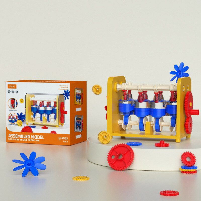 Mechanical engine model kit for kids science learning science experiment toy
