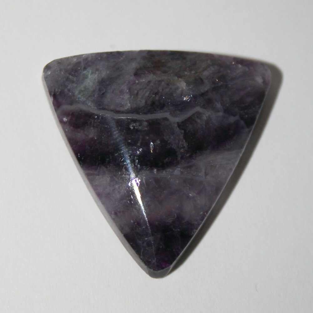 Флюорит кабошон, натуральный камень, 26х27х3 мм, Сибирь,"True Stones"