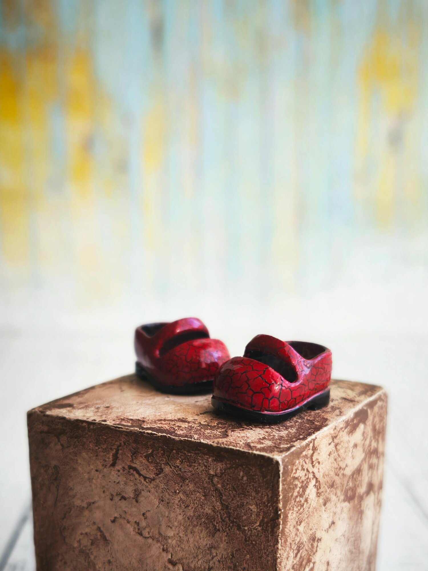 Туфли "Кракелюр" для куклы YMY