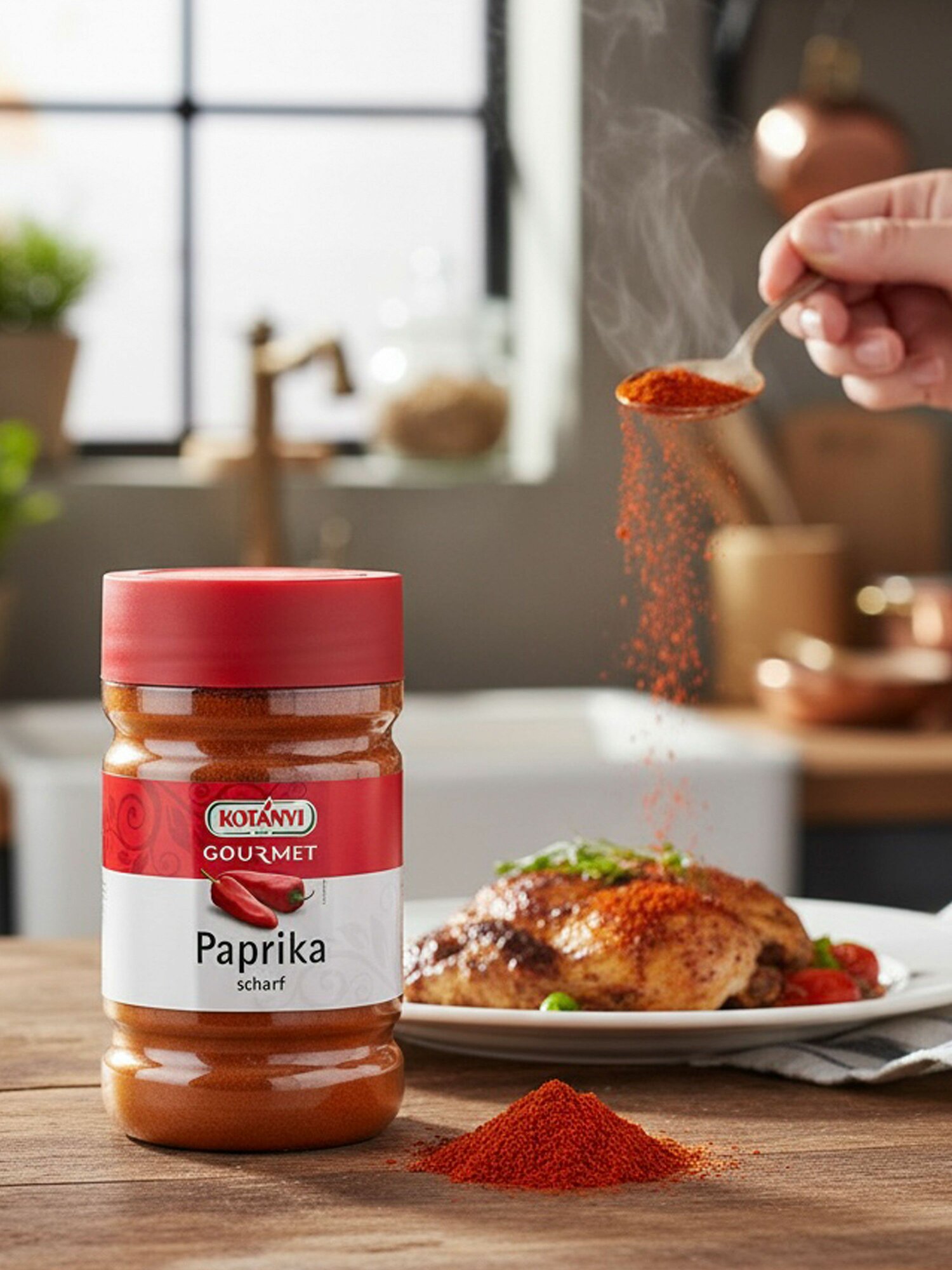 Котани (KOTANYI) Паприка острая молотая, п/б 1200 мл (585г), Австрия