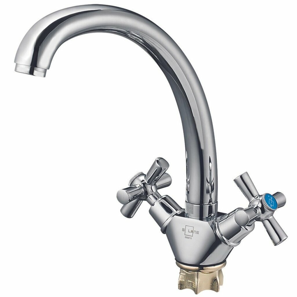 Смеситель для кухни, Solone, с кран-буксой, хром, KOA4-A722
