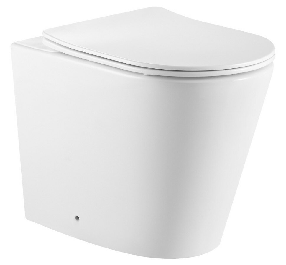 Унитаз приставной IBERICA BLANCA BURGOS ALTO Tornado белый (IB. BRA.334.1B1)