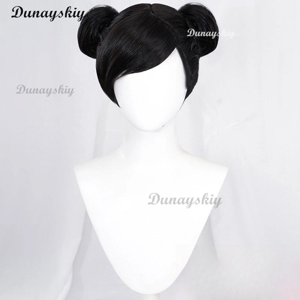 Chun-Li парик для косплея Dunayskiy W1