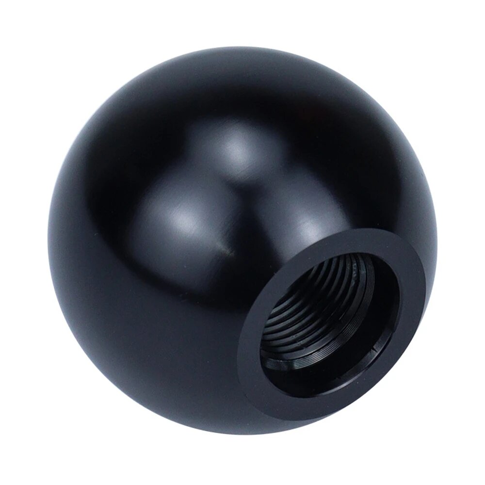 Автомобильная алюминиевая ручка переключения передач, ручка рычага переключения передач ручной коробки передач AT MT, подходит для универсального автомобиля, Черный