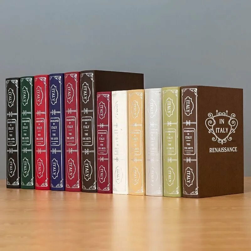 12 поддельных книг для интерьера, декоративные книги для оформления помещений