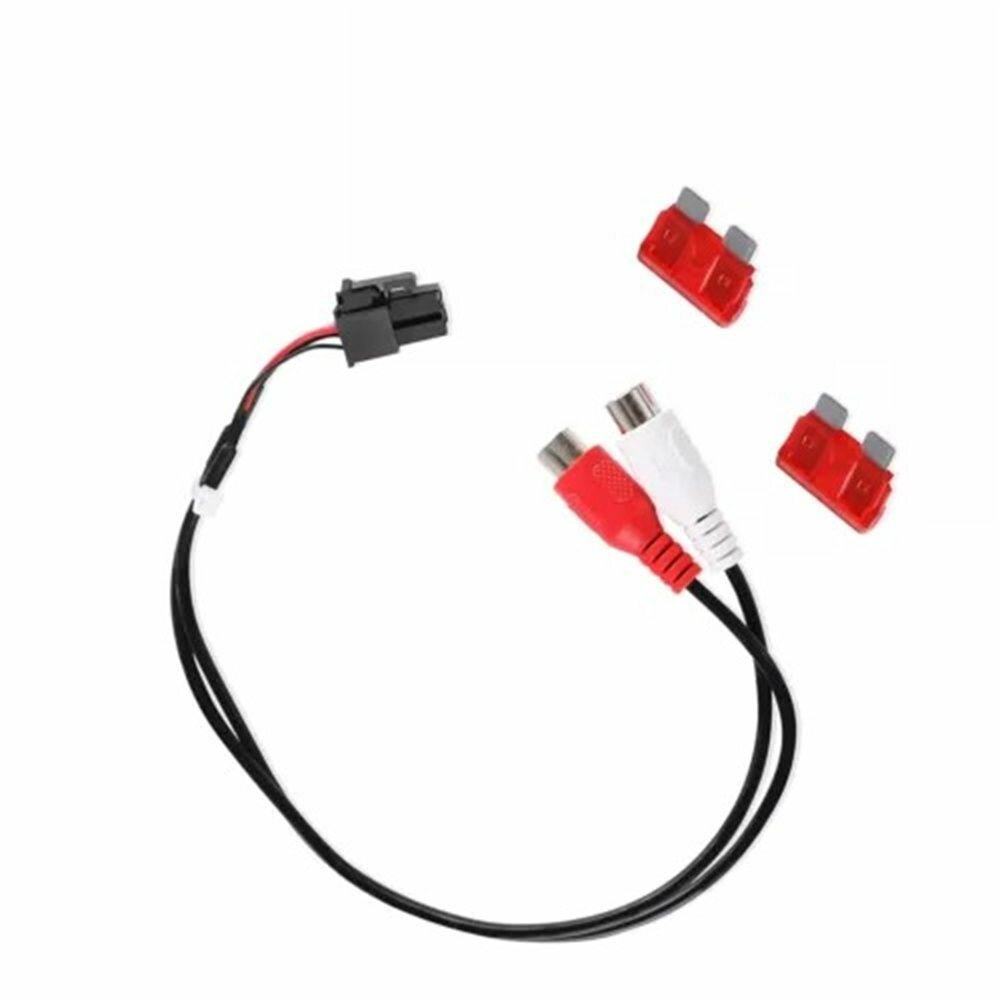 Кабель для подключения сигнала с 4-контактным разъемом к низкоуровневому RCA