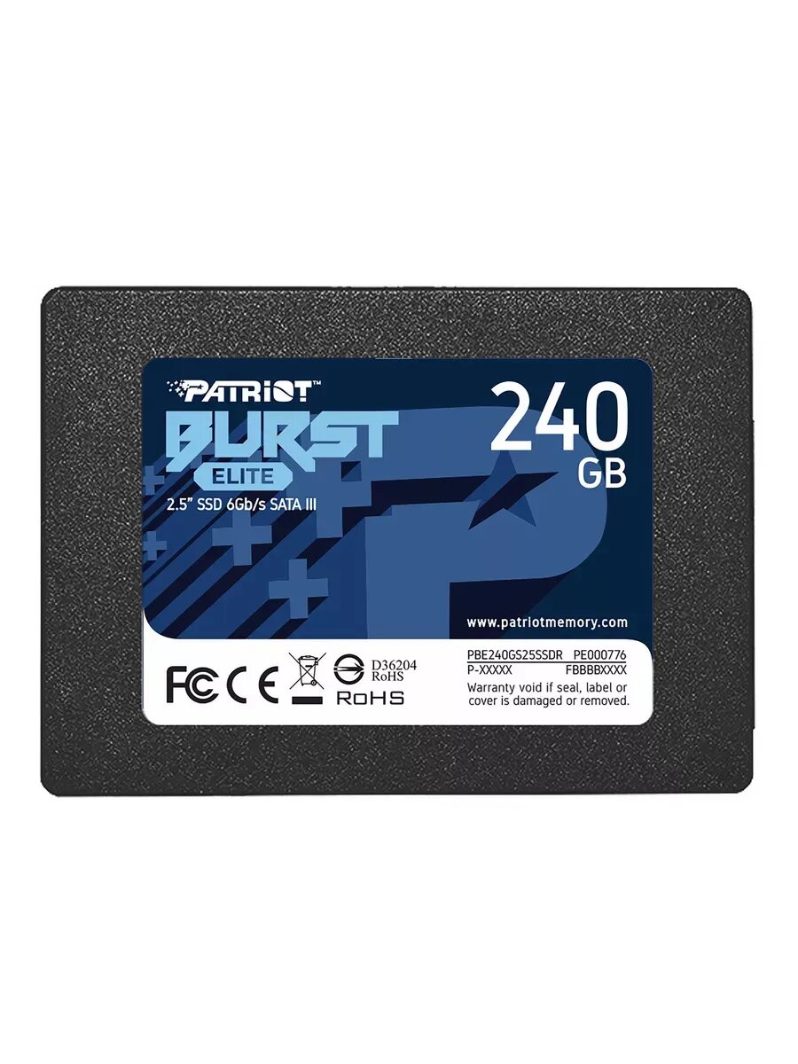 Накопитель SSD SATA-III 240GB PBE240GS25SSDR Burst Elite