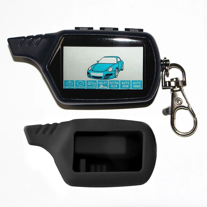 LCD-пульт дистанционного управления для Jaguar цепь для ключей брелок Chain, двухсторонняя Автомобильная сигнализация