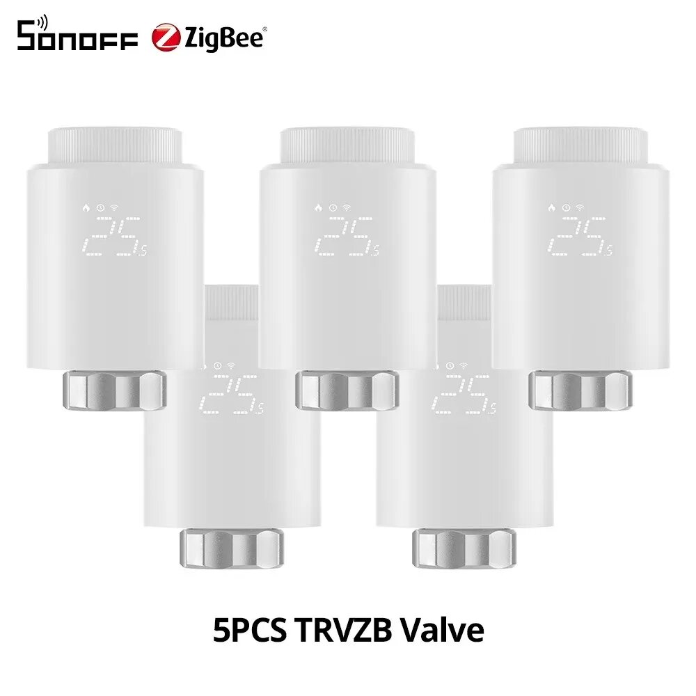 SONOFF TRVZB Zigbee термостатический клапан (5 шт)