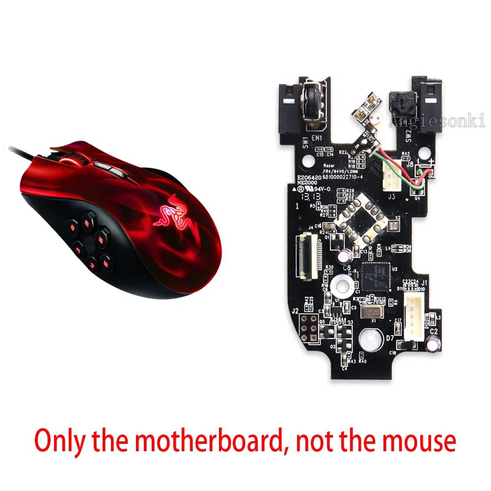 Материнская плата для мыши Razer Naga Hex RZ01-00750200, игровая мышь (красный и зеленый светодиод), Красный