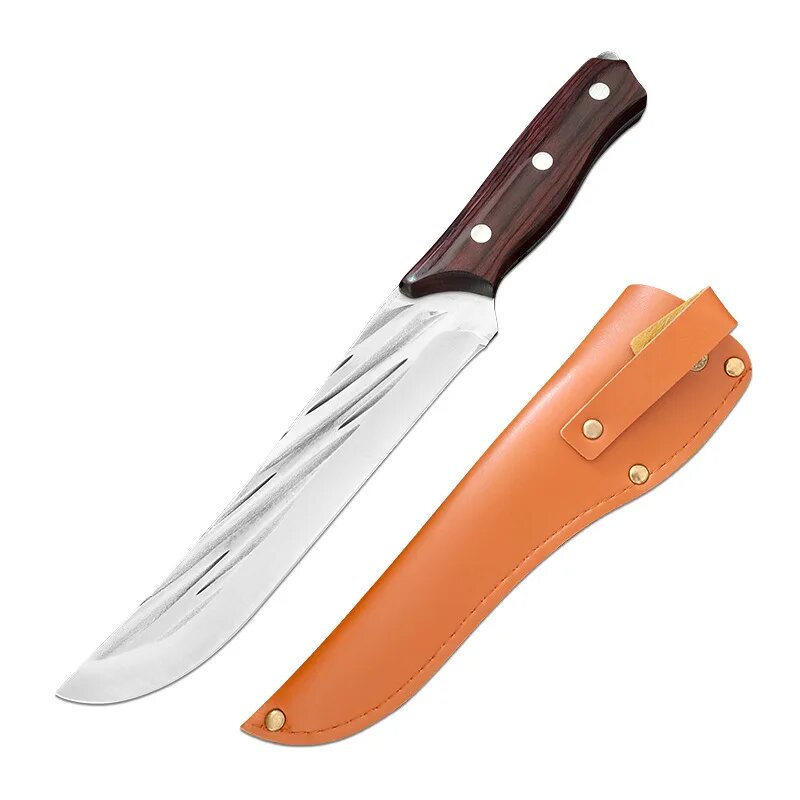 Кованый обвалочный нож Боуи 7 дюймов фиолетовый