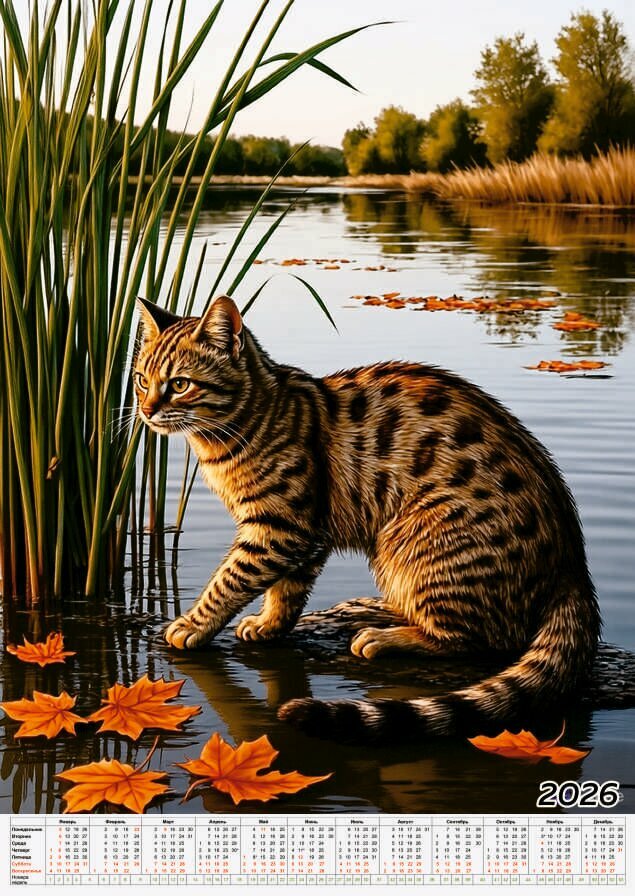 Календарь Кошка 2026